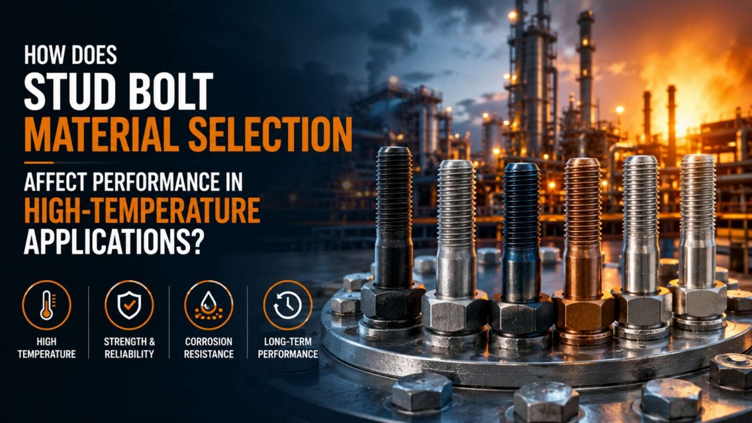 Stud Bolt Material Selection for High-Temperature Use